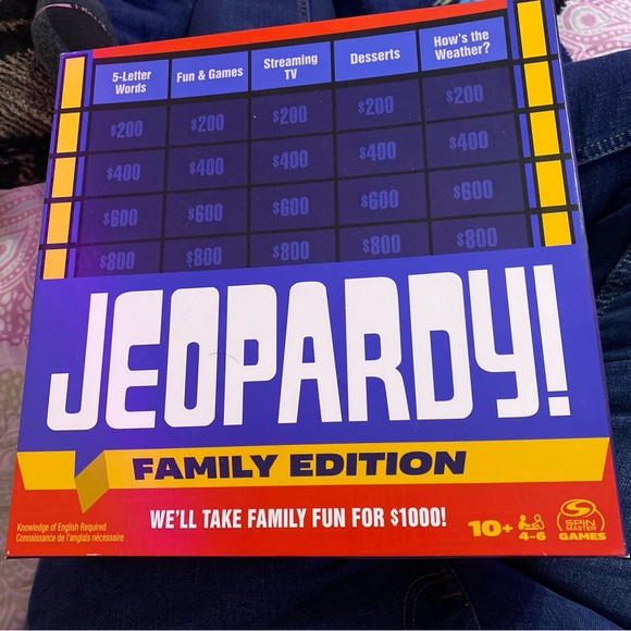 Games | Jeopardy Family Edition Board Game Blue And Yellow | Poshmark